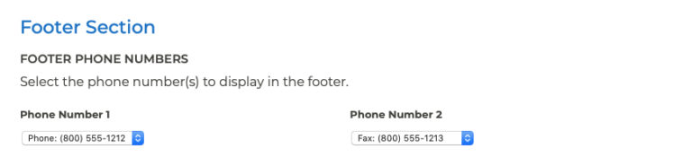 Updating Phone Numbers in the Header & Footer - P3 Practice Marketing